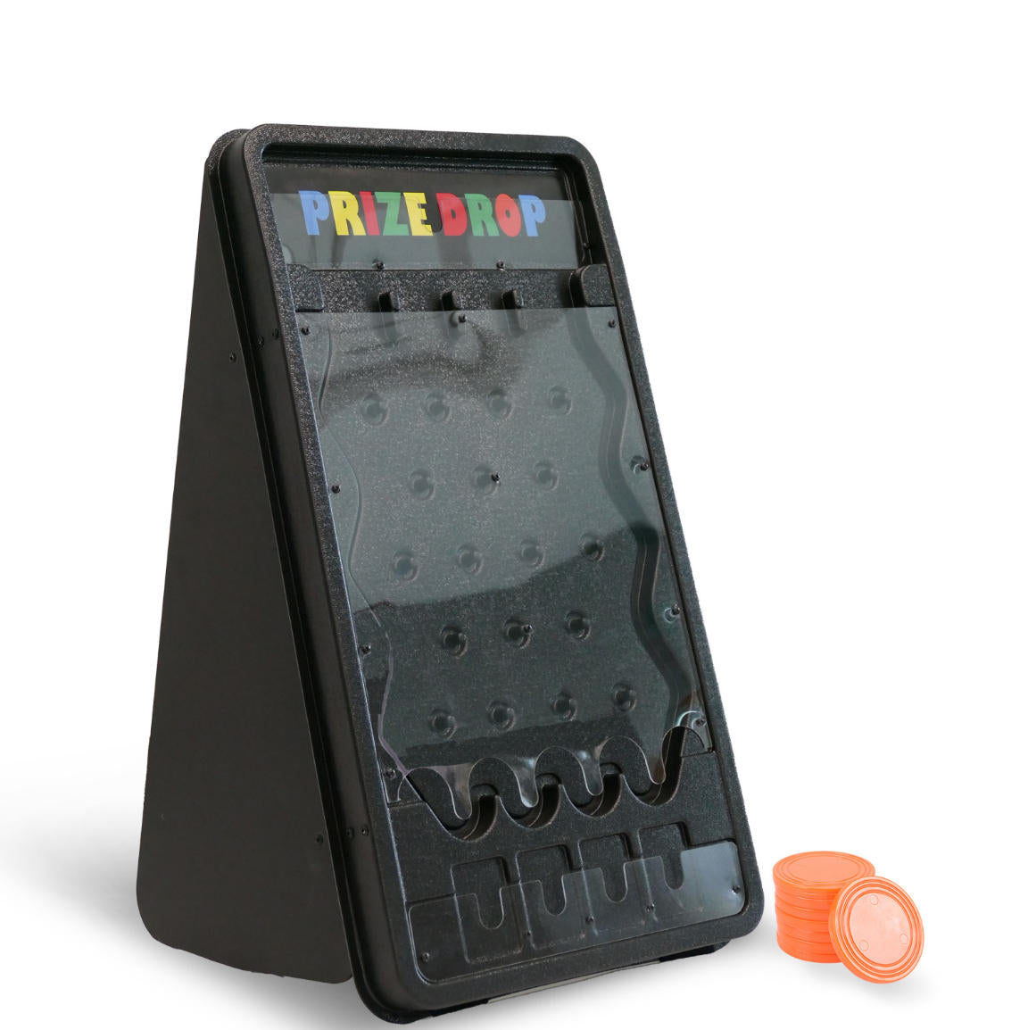 14" Tabletop Prize Drop Game Board with 8 Pucks, Foldable Stand for Pa ...